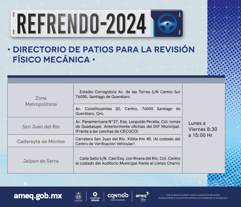 AGENCIA DE MOVILIDAD | REFRENDO 2024